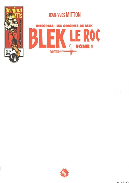 Blek le Roc (Original Watts) -1- Les origines de Blek