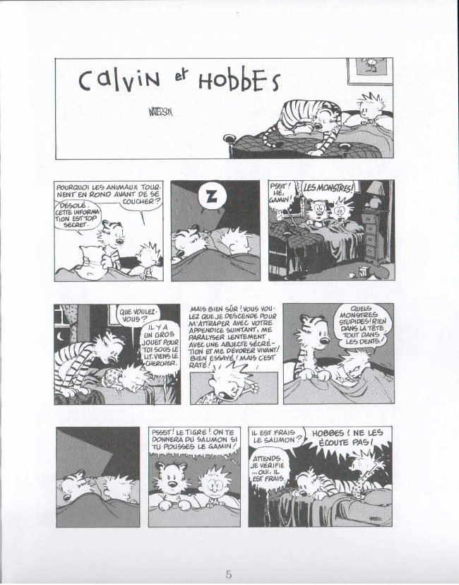 Calvin et Hobbes -14- Va jouer dans le mixer