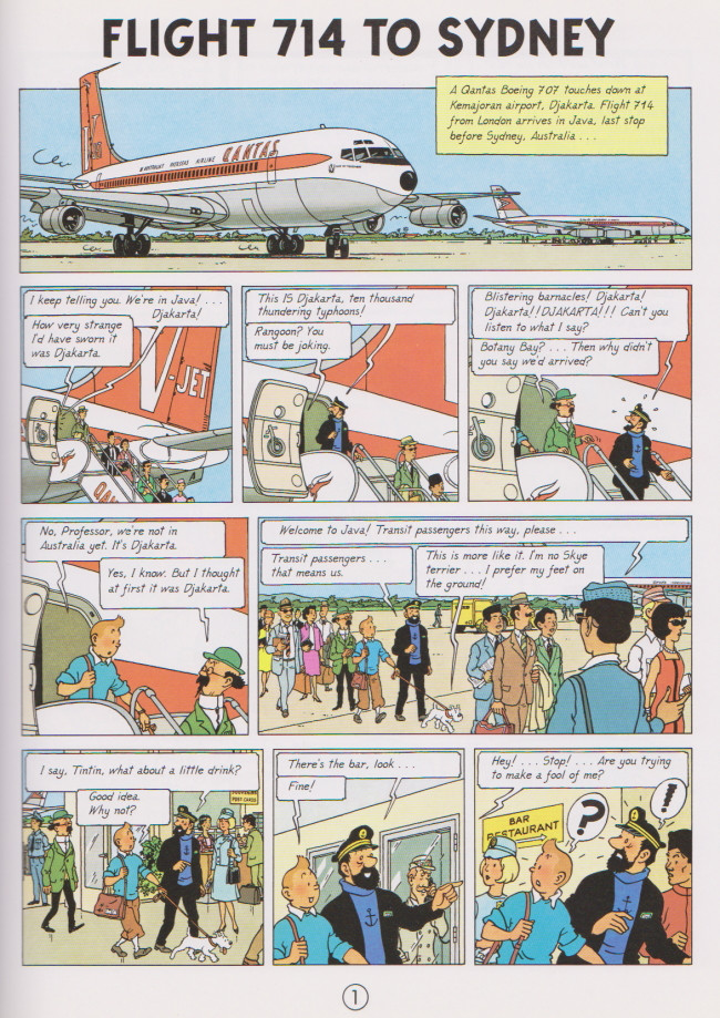 Tintin (The Adventures of) -22- Flight 714
