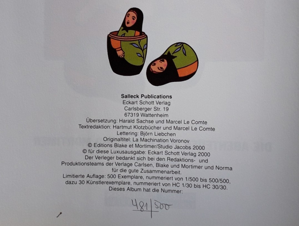 Blake und Mortimer (Die Abenteuer von) -11- Die Voronov-Intrige