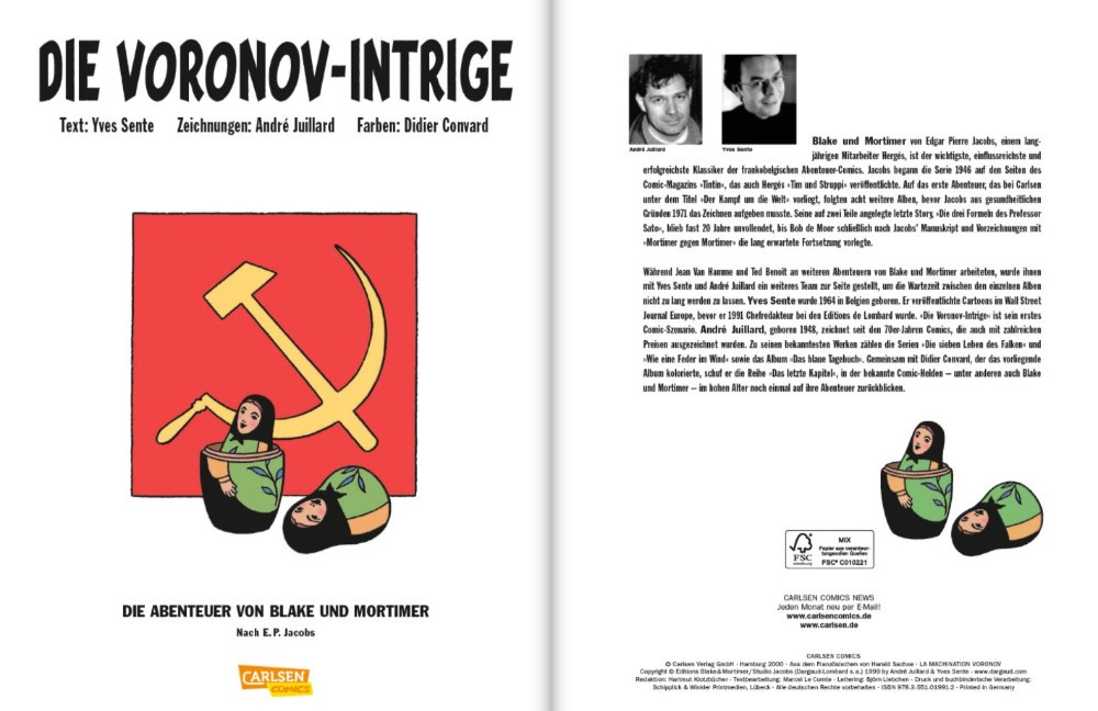 Blake und Mortimer (Die Abenteuer von) -11- Die Voronov-Intrige
