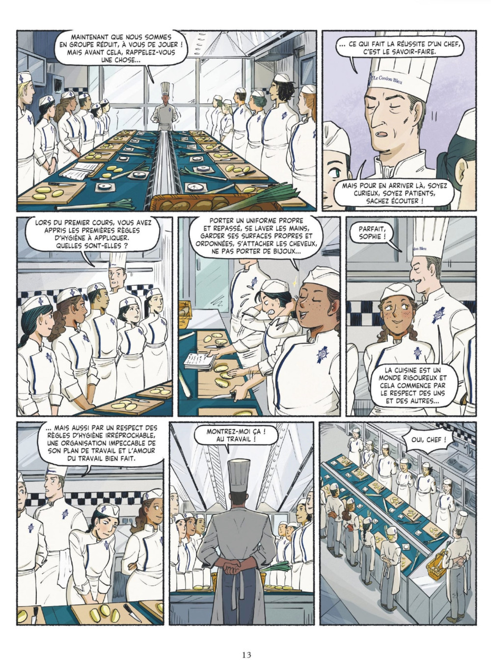 La vie en Bleu - À l'école de la gastronomie - BD, informations, cotes