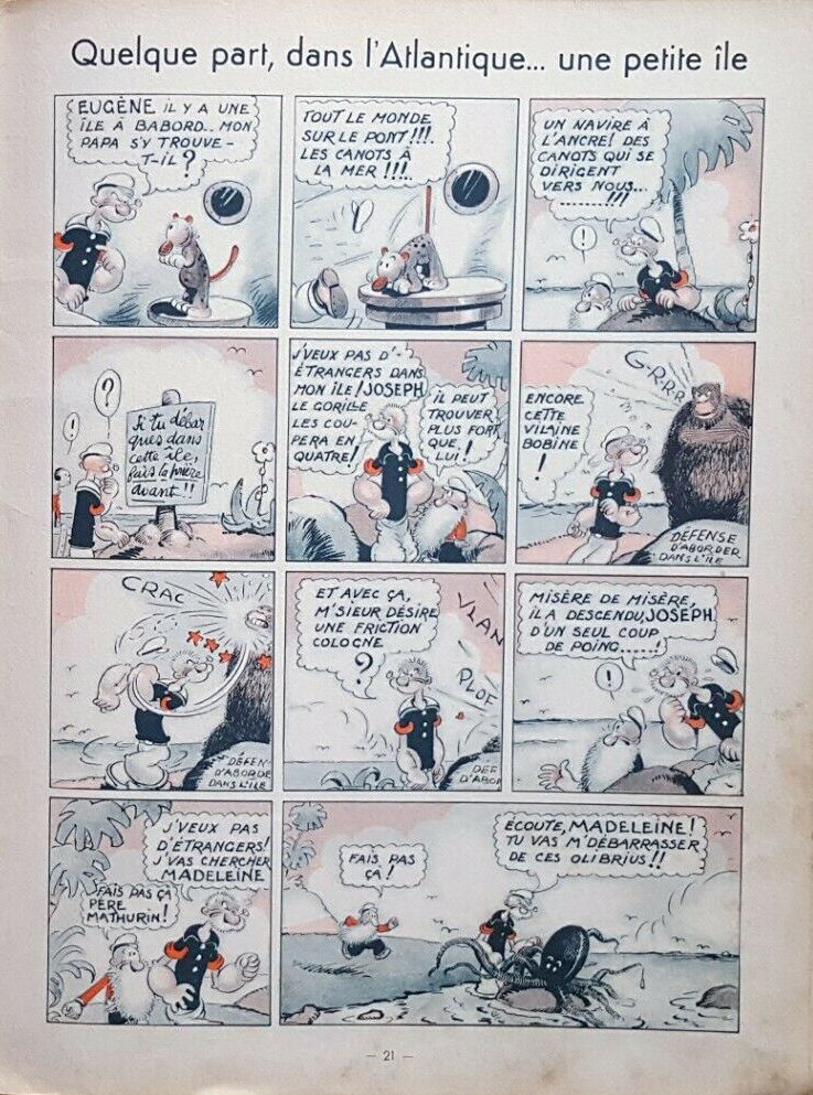 Mathurin dit Popeye - BD, informations, cotes