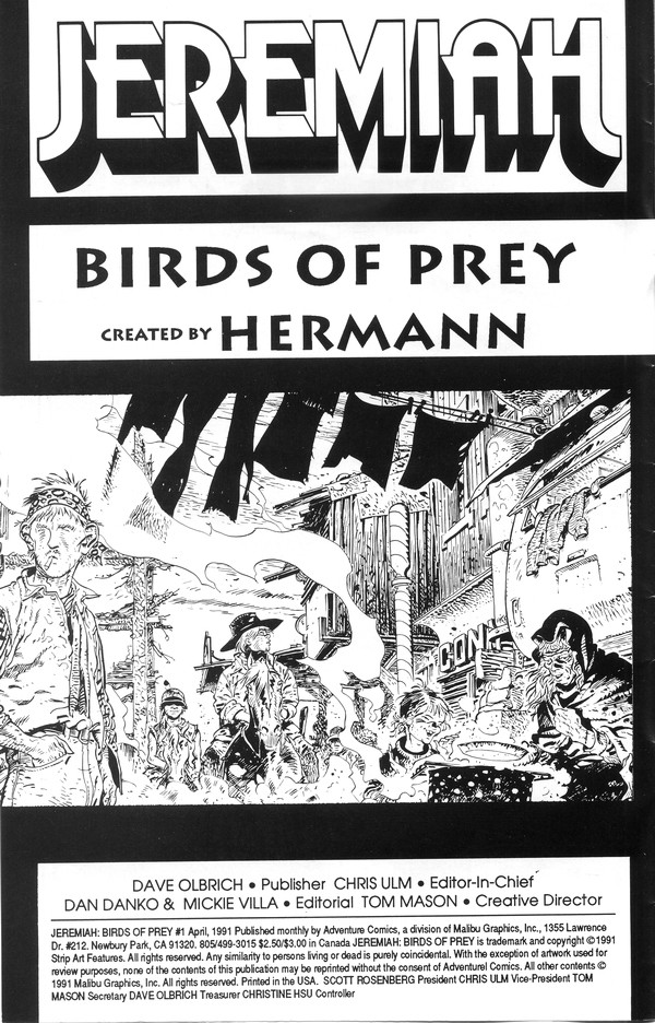 Jeremiah (en anglais, Adventure Comics) - BD, informations, cotes