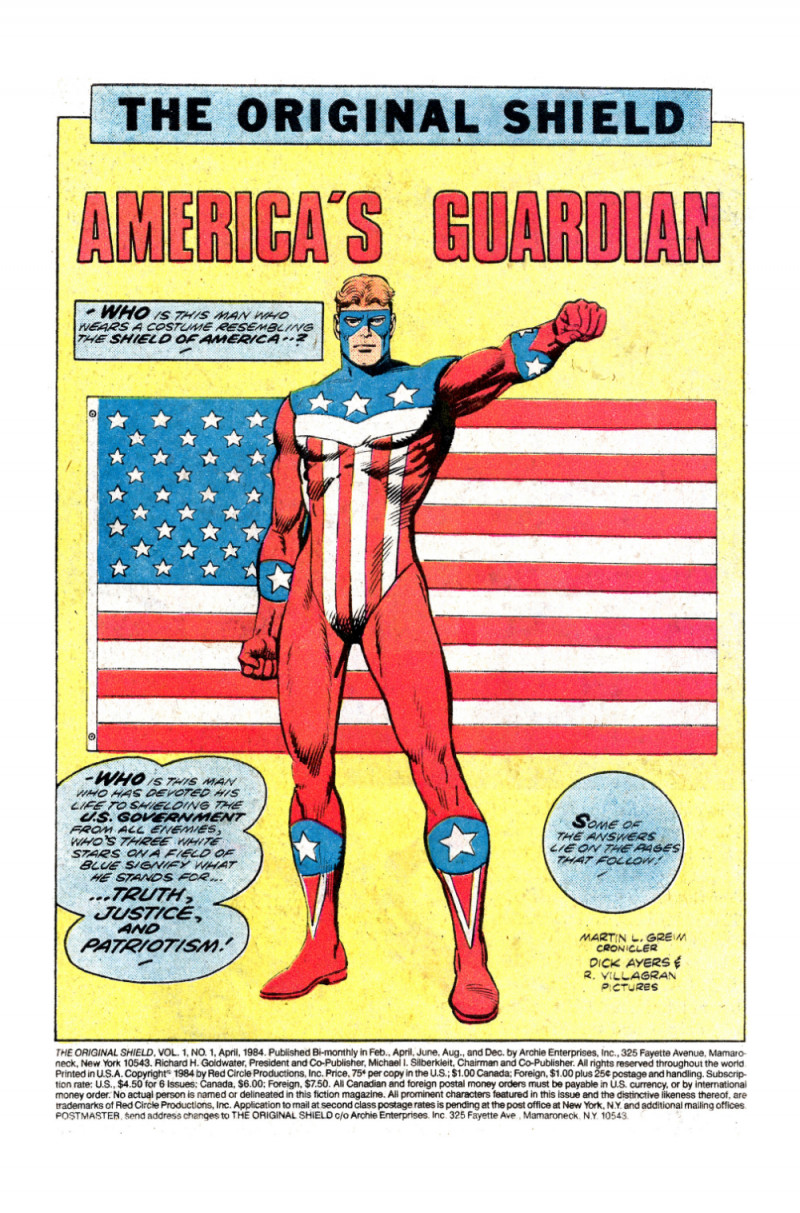 The original Shield (Archie comics - 1984) - BD, informations, cotes