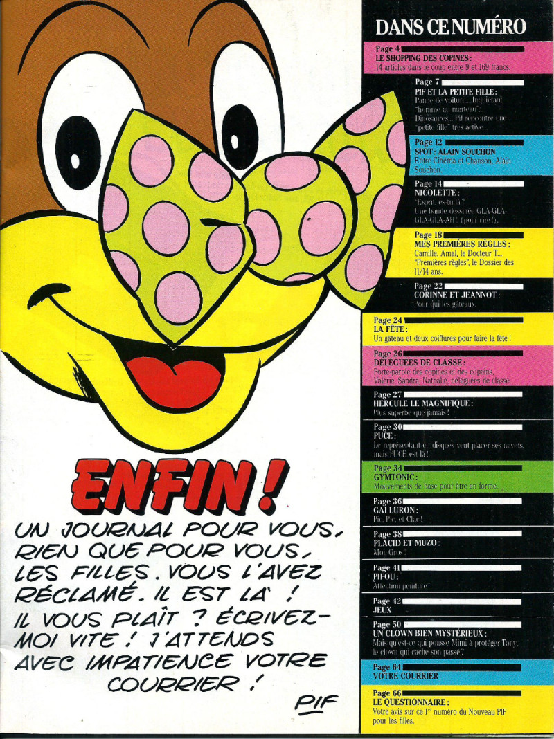 Pif (spécial filles) - BD, informations, cotes