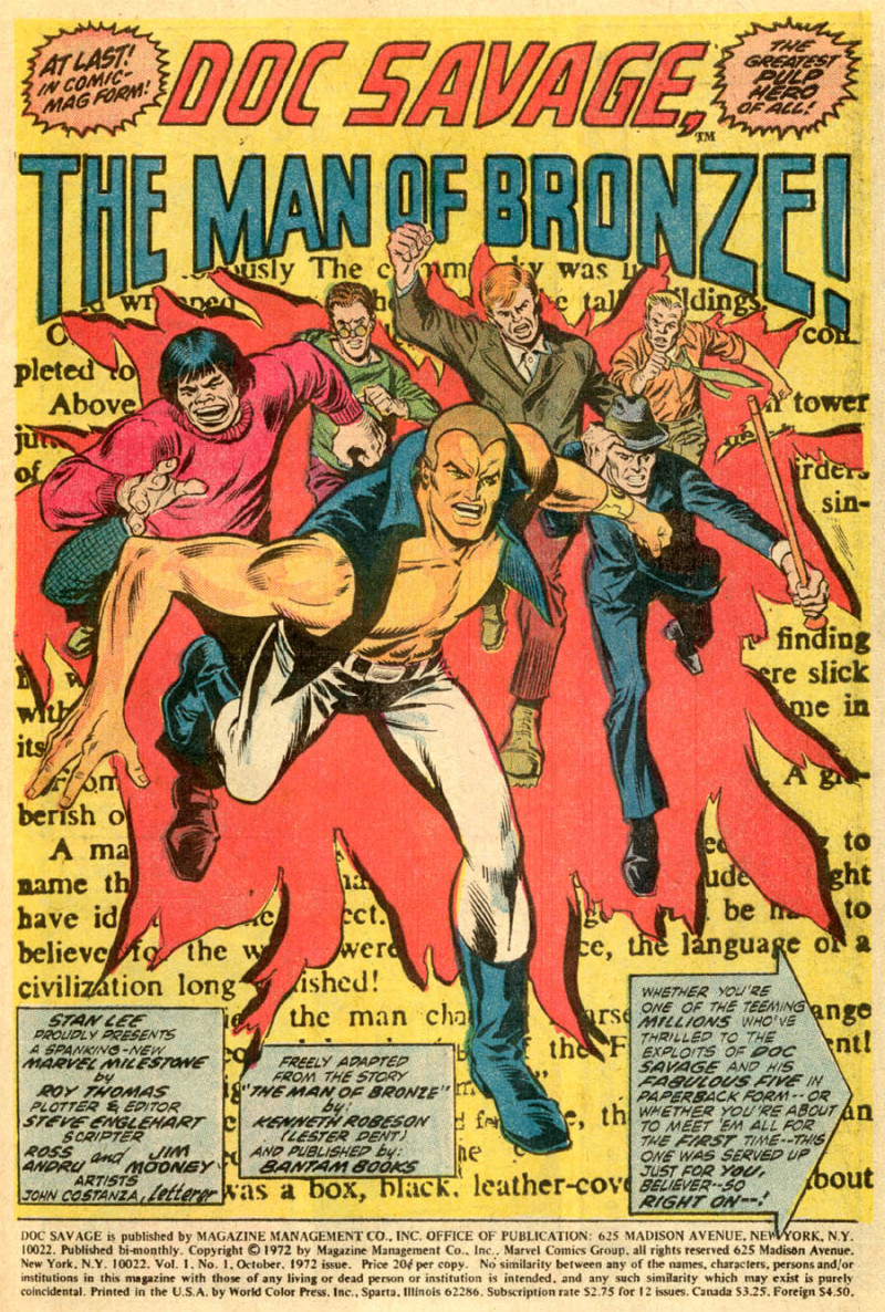 Doc Savage Vol.1 (Marvel Comics - 1972) - BD, informations, cotes