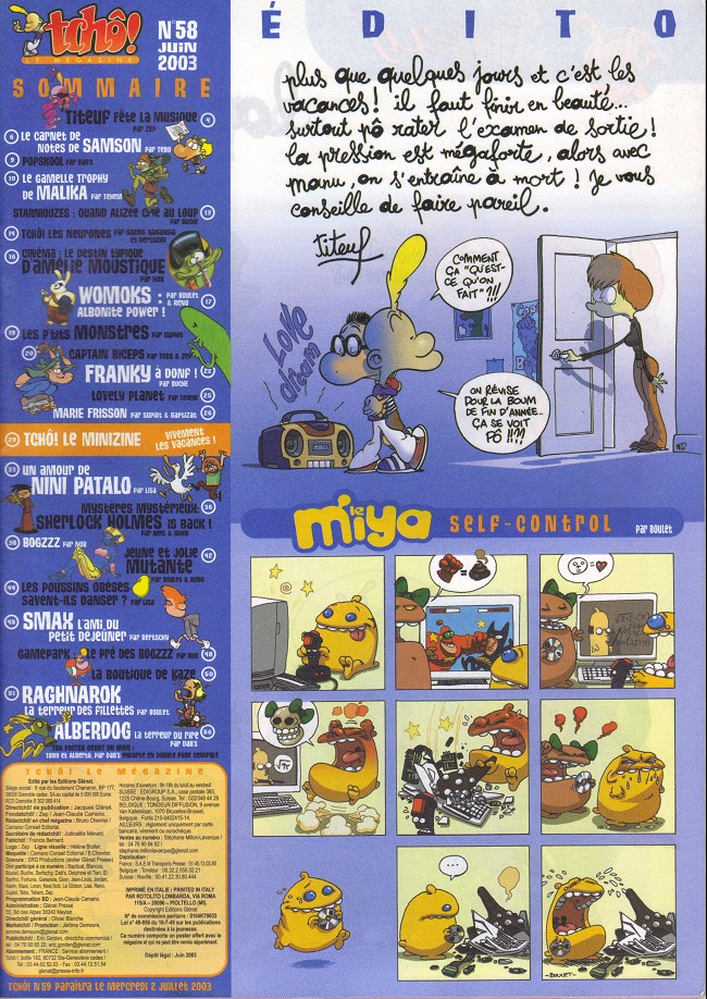 Tchô ! Le mégazine