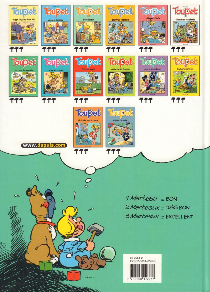 Toupet -7- Toupet terrasse l'adversaire