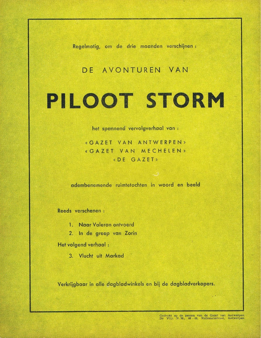Piloot Storm - BD, informations, cotes