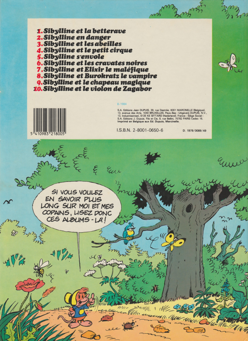 Sibylline (Macherot) -7- Sibylline et Elixir le maléfique